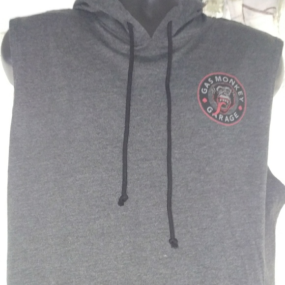 Gas Monkey Garage | Shirts | New Gas Monkey Garage Sleeveless Hoodie ...